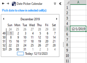 XLNavigator New Excel Date-Picker Calendar - kudutek.com